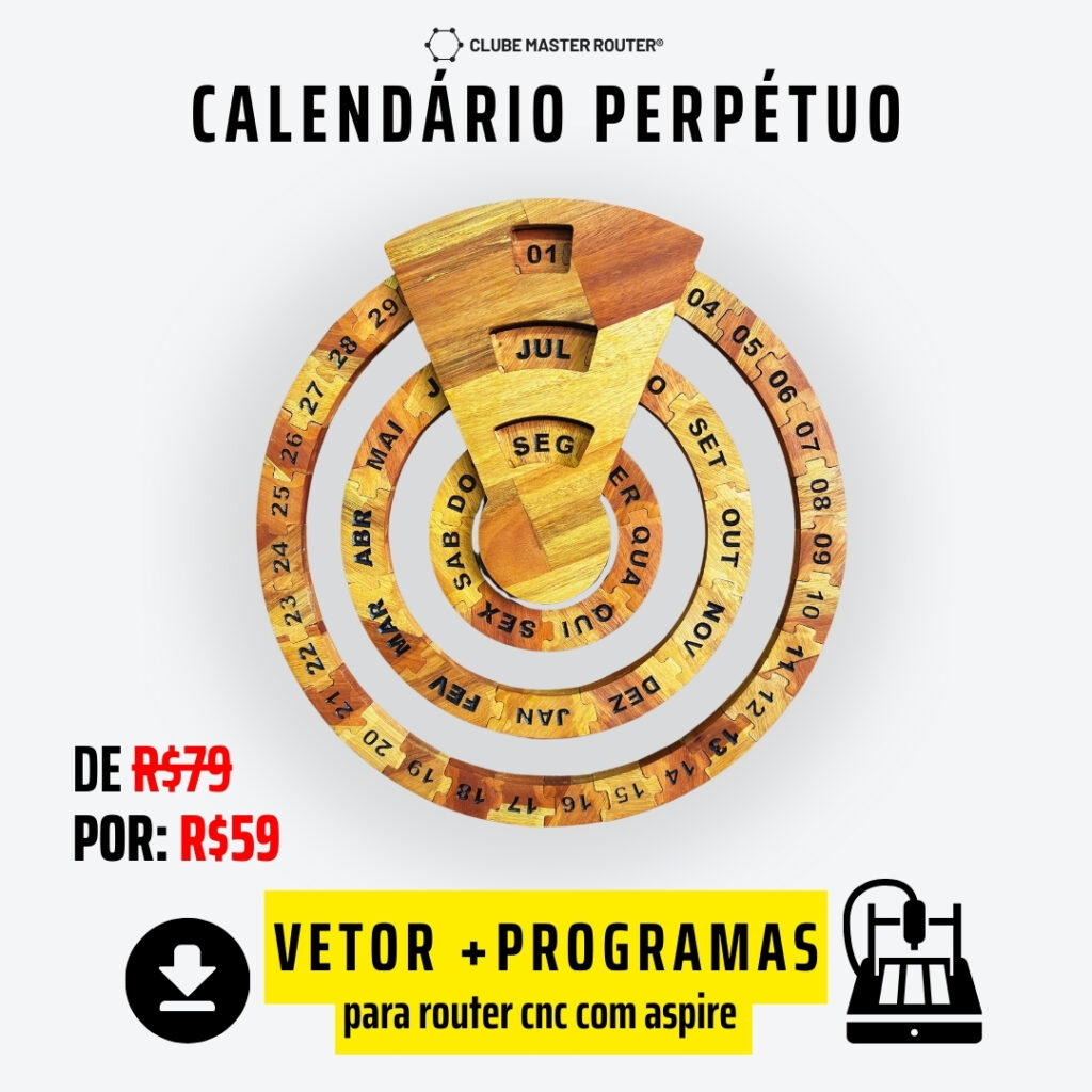 calendário perpétuo | Clube Master Router CNC